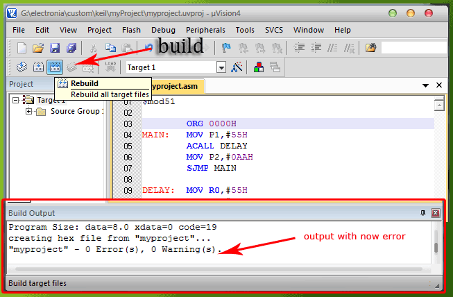 How To Use keil uVision 4 IDE - Project Setup, Debug And Simulation