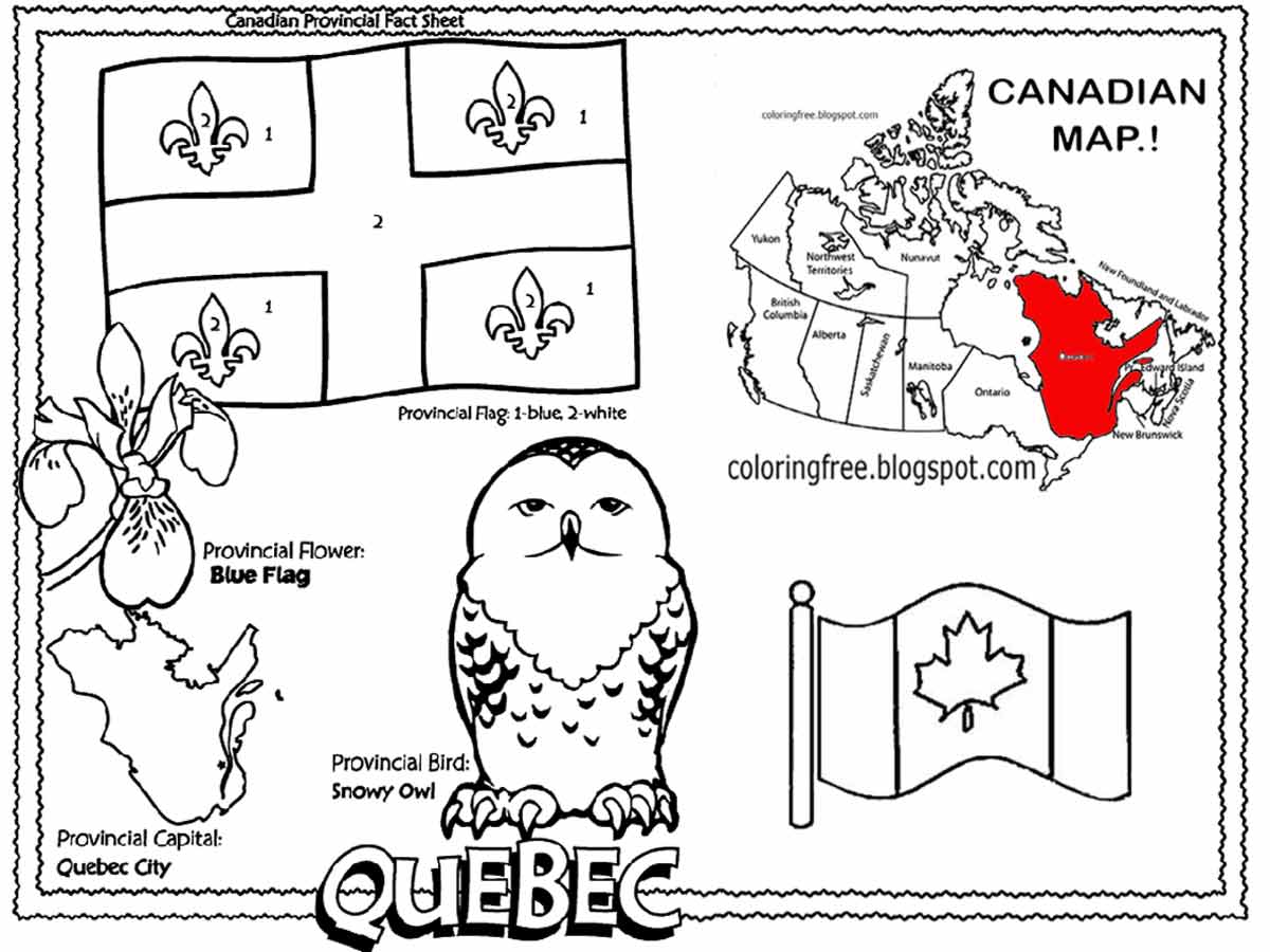 Quebec Coloring Pages