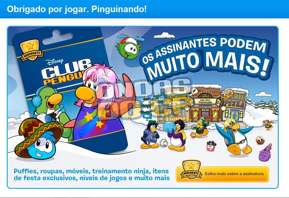 Box Critters - Ondas do CP - Club Penguin: Novas páginas de Saída