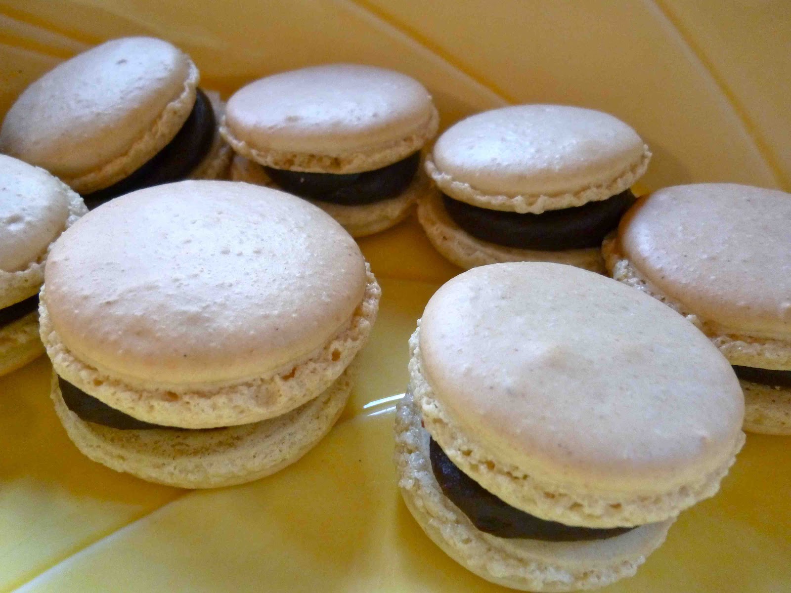 Ginger Macarons with Dark Chocolate Port Ganache – Diary of a Mad Hausfrau