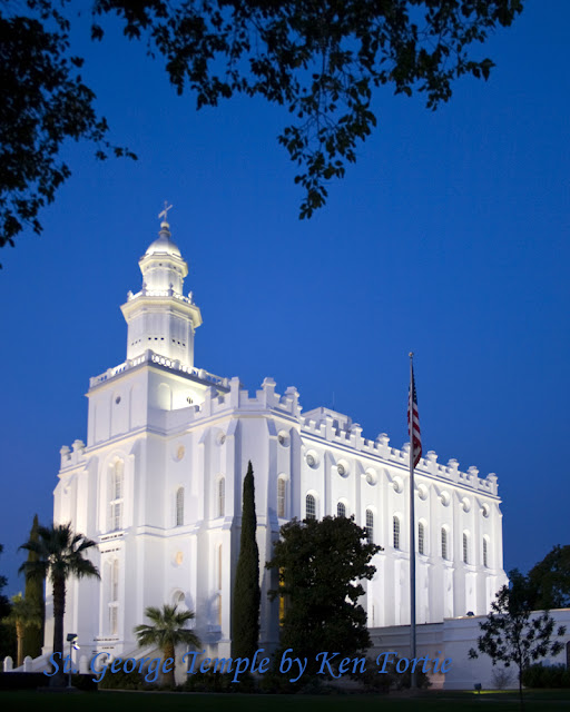 Temples by Ken Fortie: ST. GEORGE UTAH TEMPLE