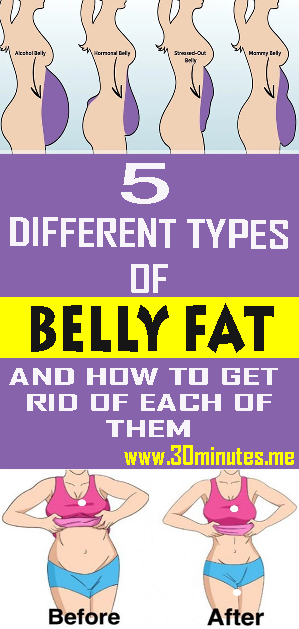 5 Types Of Belly Fat And How To Get Rid Of Each Of Them