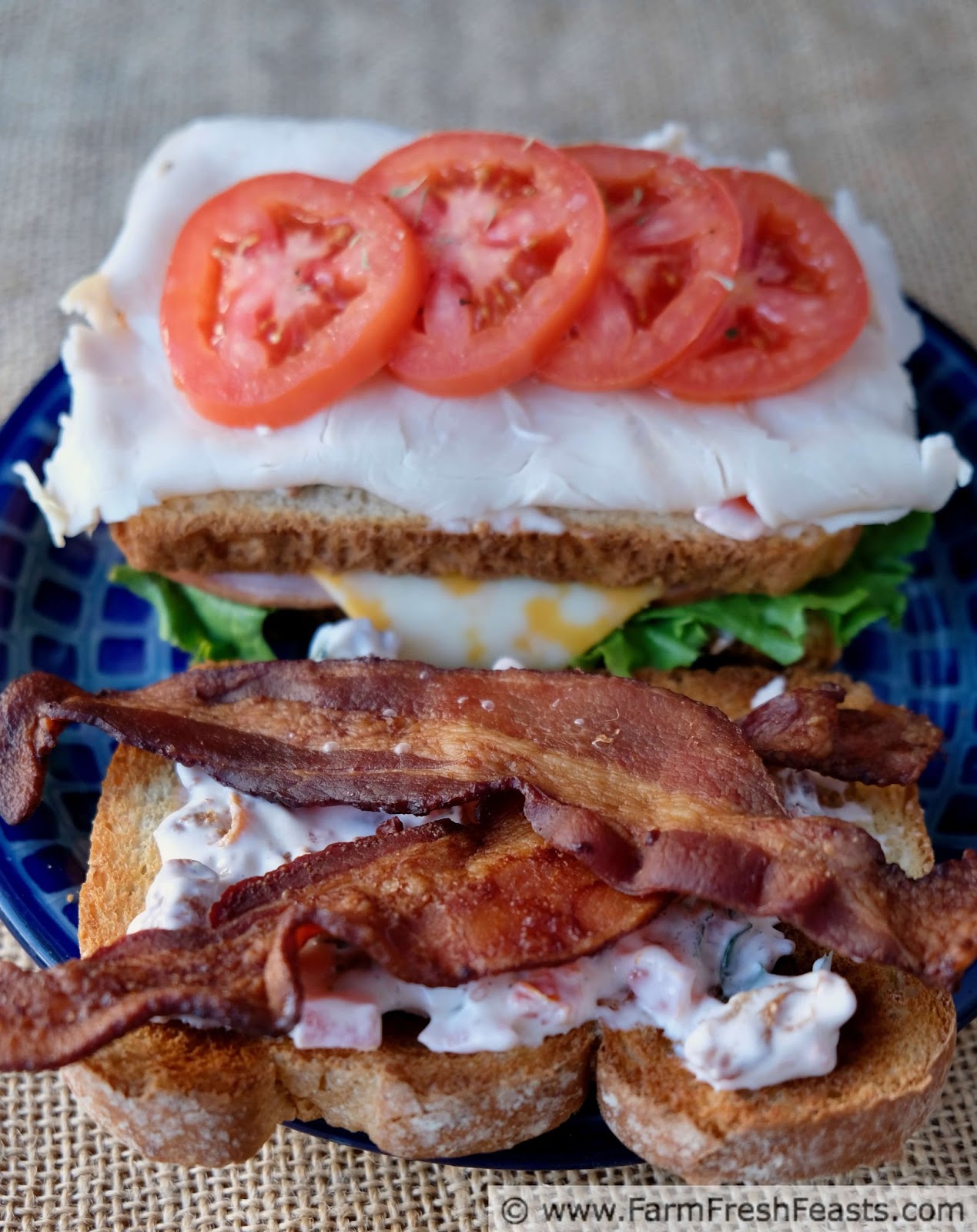 Farm Fresh Feasts: Triple Bacon Club Sandwich