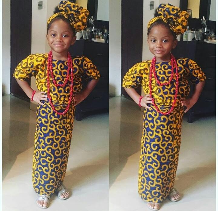 Photos: P-Square's kids in traditional outfits for Independence day ...