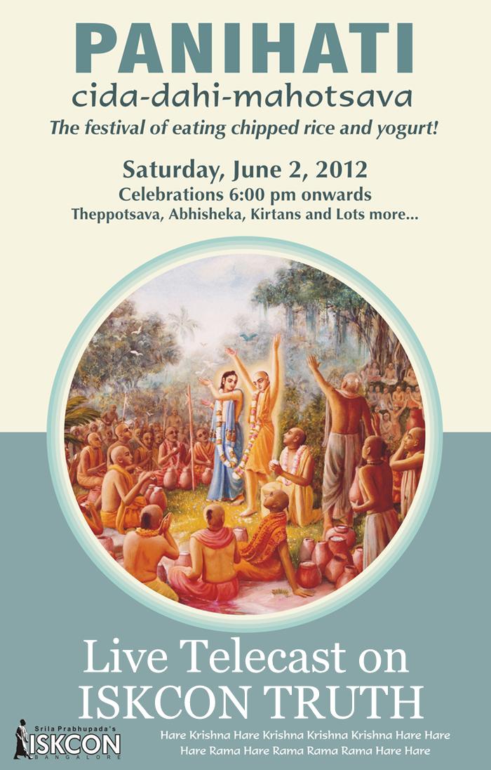 Panihati Chida Dahi Festival, ISKCON BANGALORE | ISKCON Temples Events ...