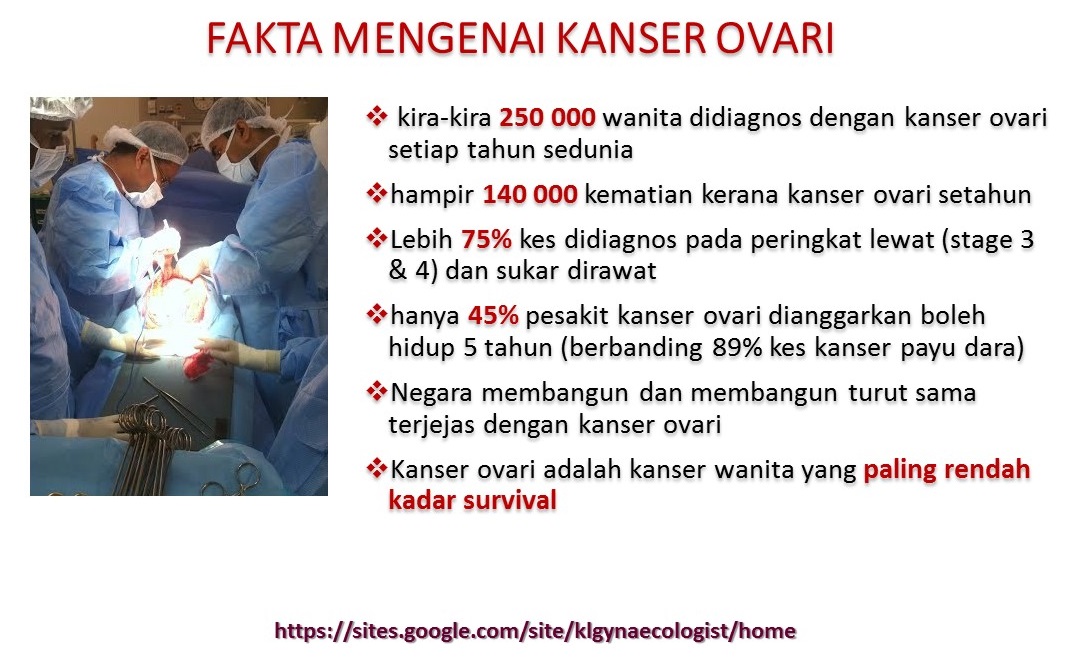 Klinik Dr Zaharuddin KL Gynaecologist: FAKTA MENGENAI KANSER OVARI