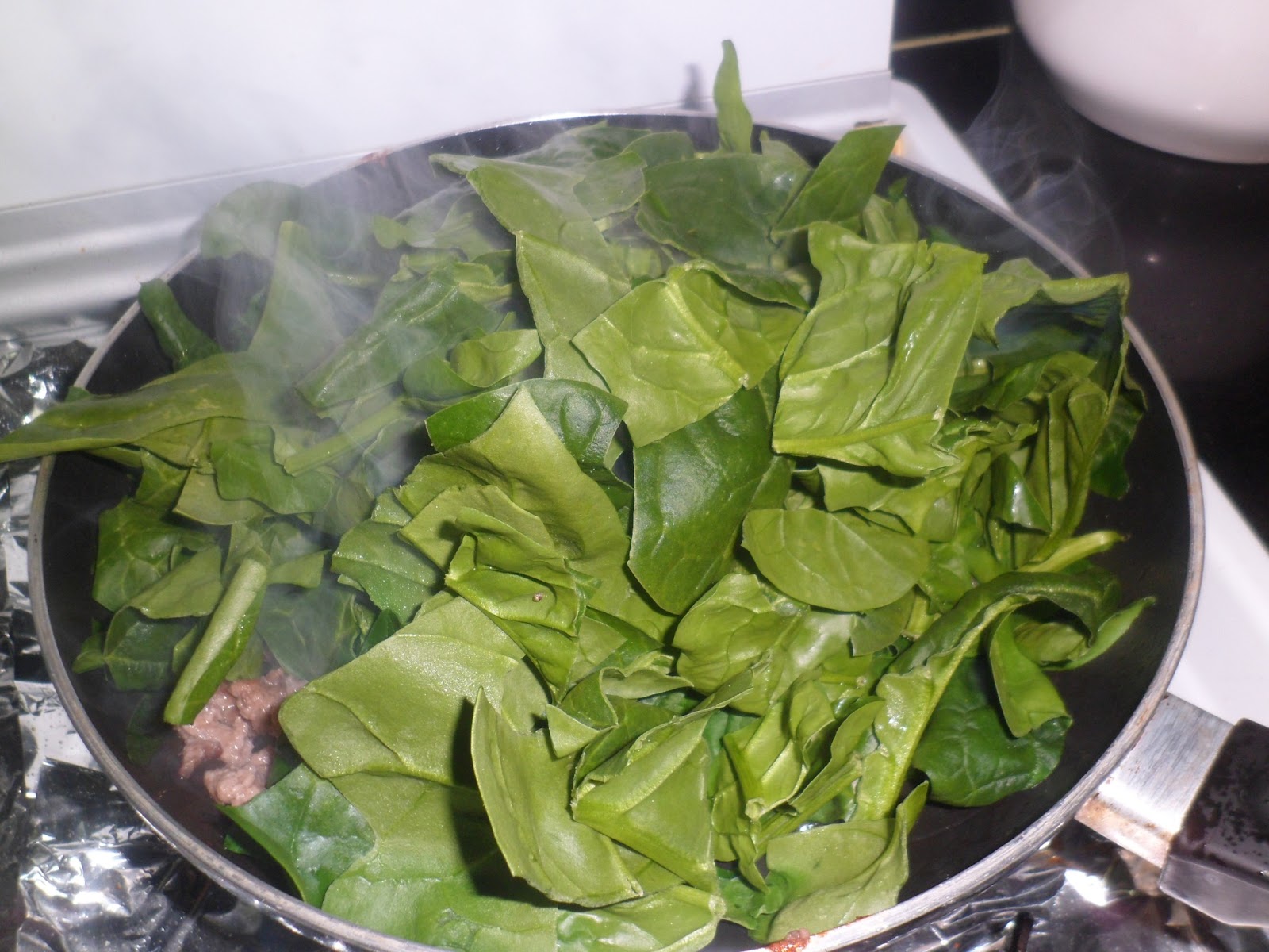 Pastel de espinacas con patatas - Cocinando con Montse