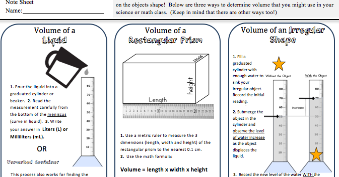 Reading A Graduated Cylinder Worksheet