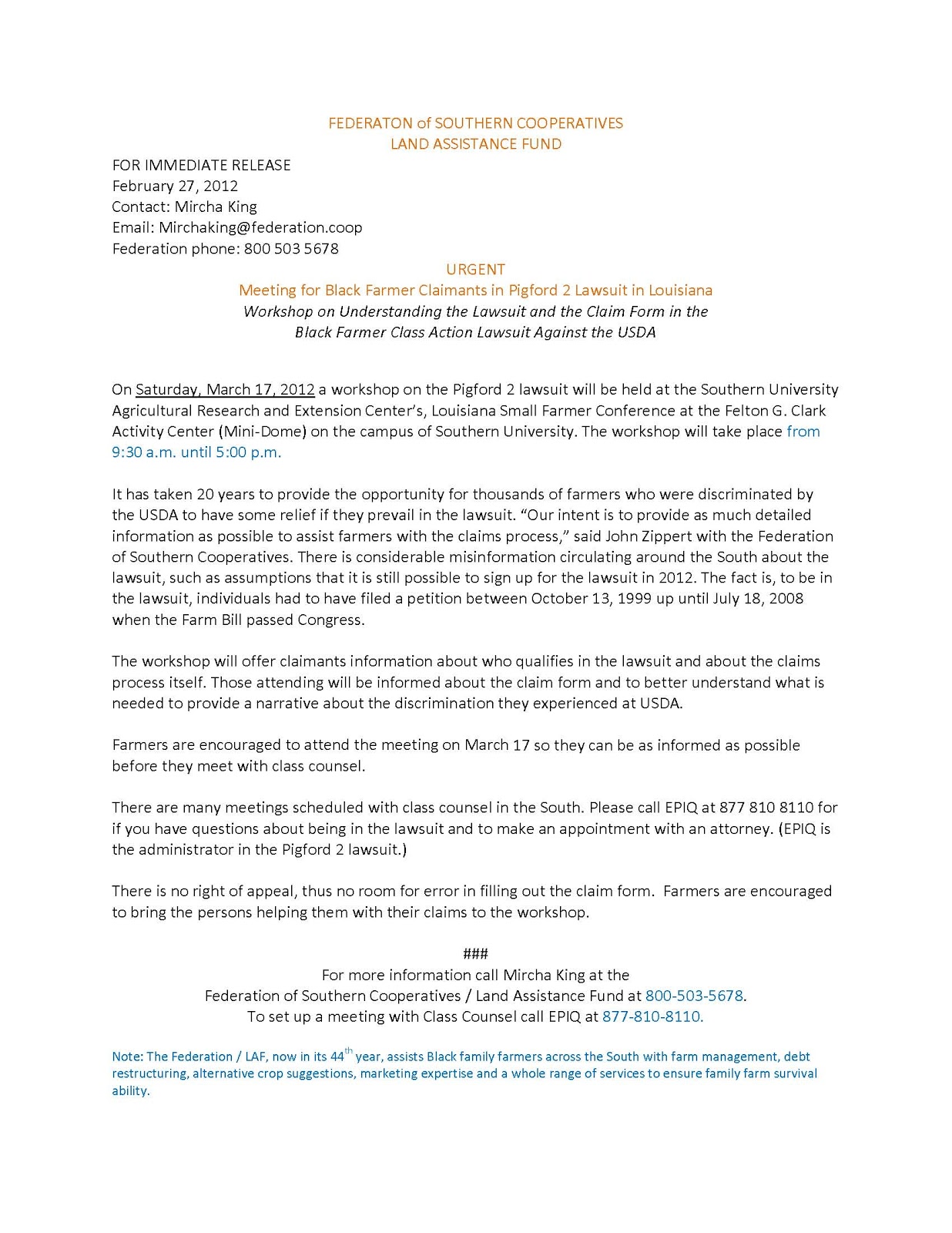 Southern University Ag Center and College of Agriculture: Meeting for ...