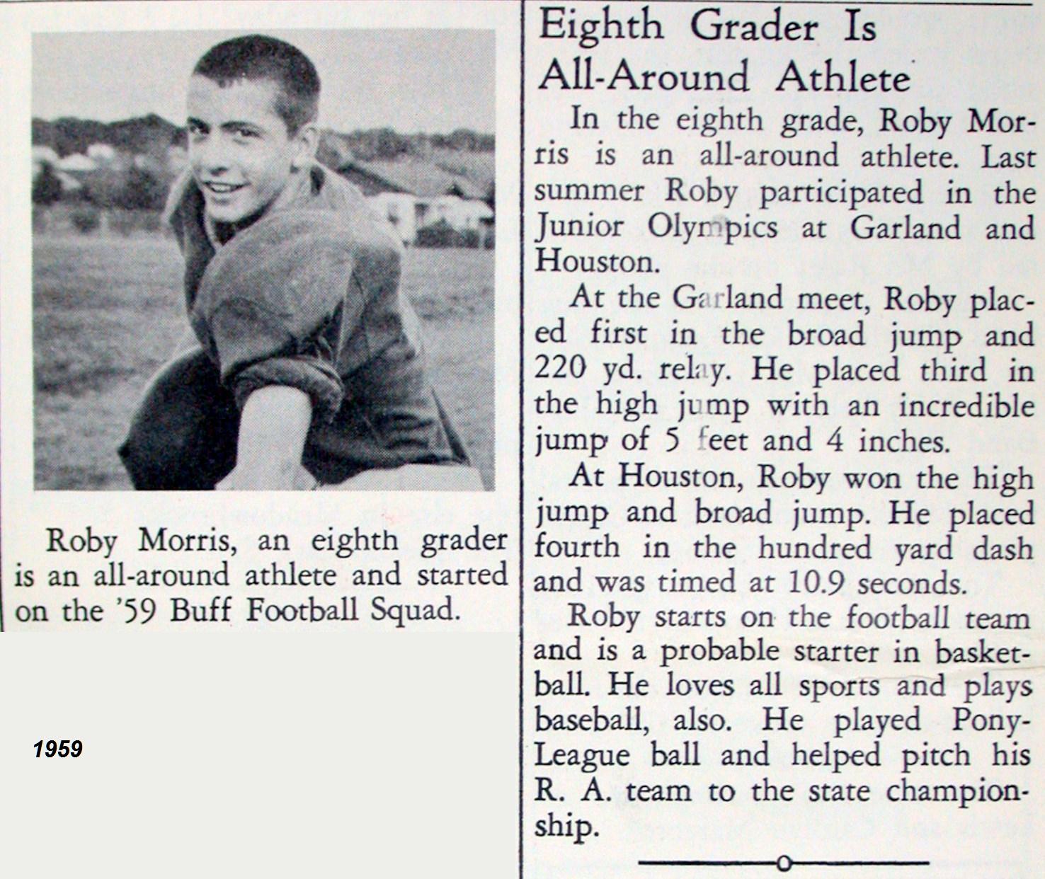 1963 Eastern Hills High School EHHS Highlanders: Roby Morris - 1964 ...