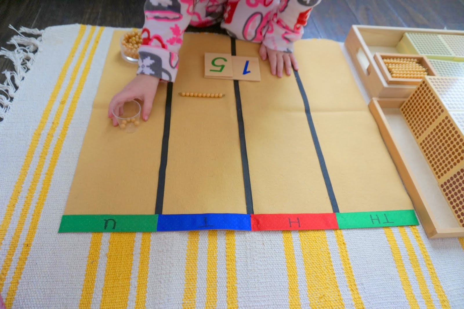 Place Value with Montessori Golden Beads - "Making Montessori Ours"