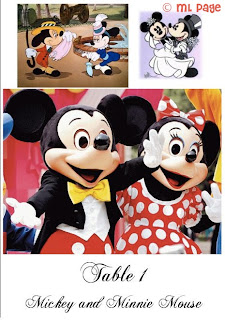Picturing Disney: Disney Wedding Table Numbers