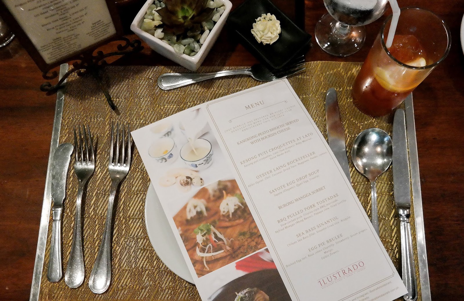 Sand Under My Feet: Degustation Menu for Ilustrado Restaurant ...