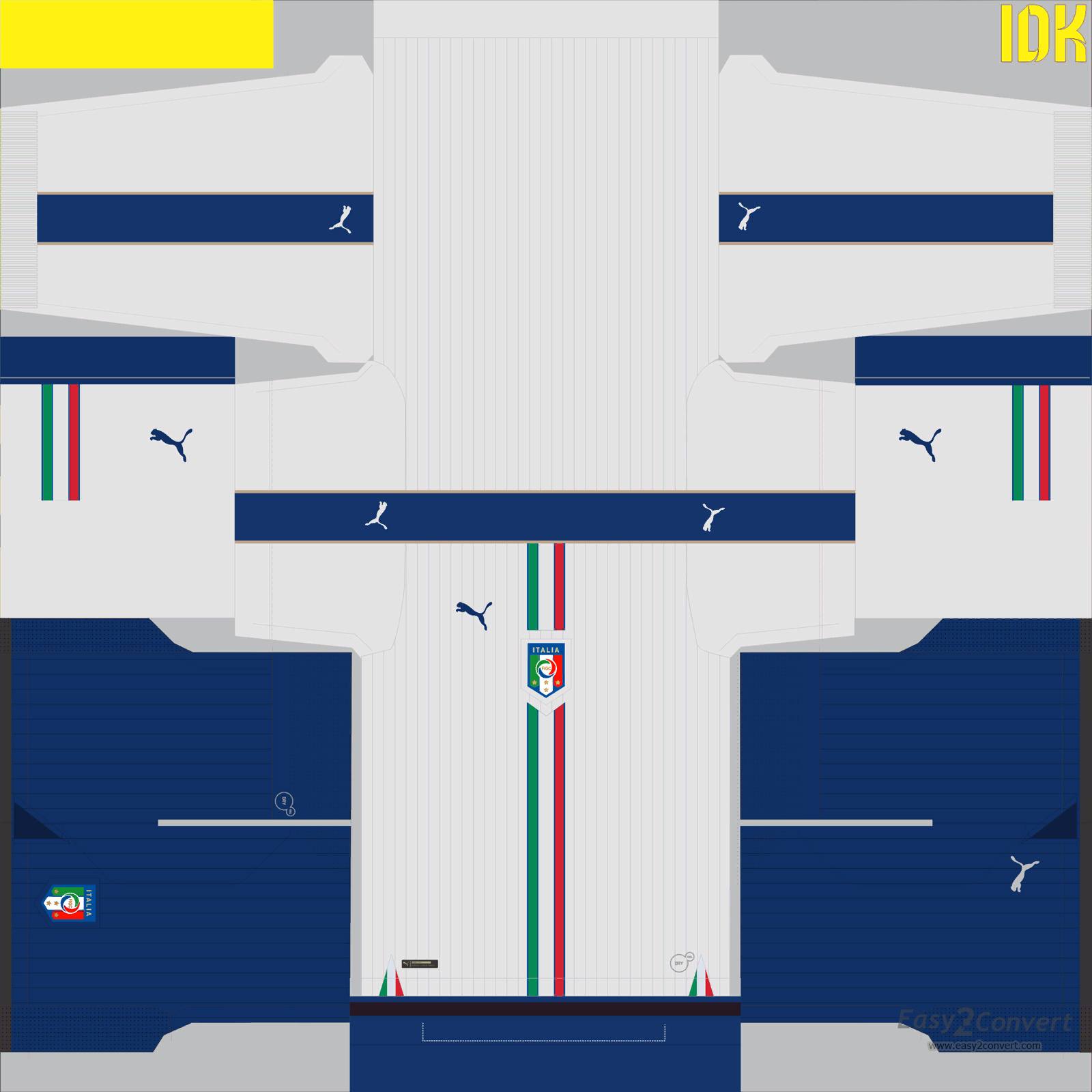 ultigamerz: PES 2015 Italy Euro Cup 2016 Away Kit