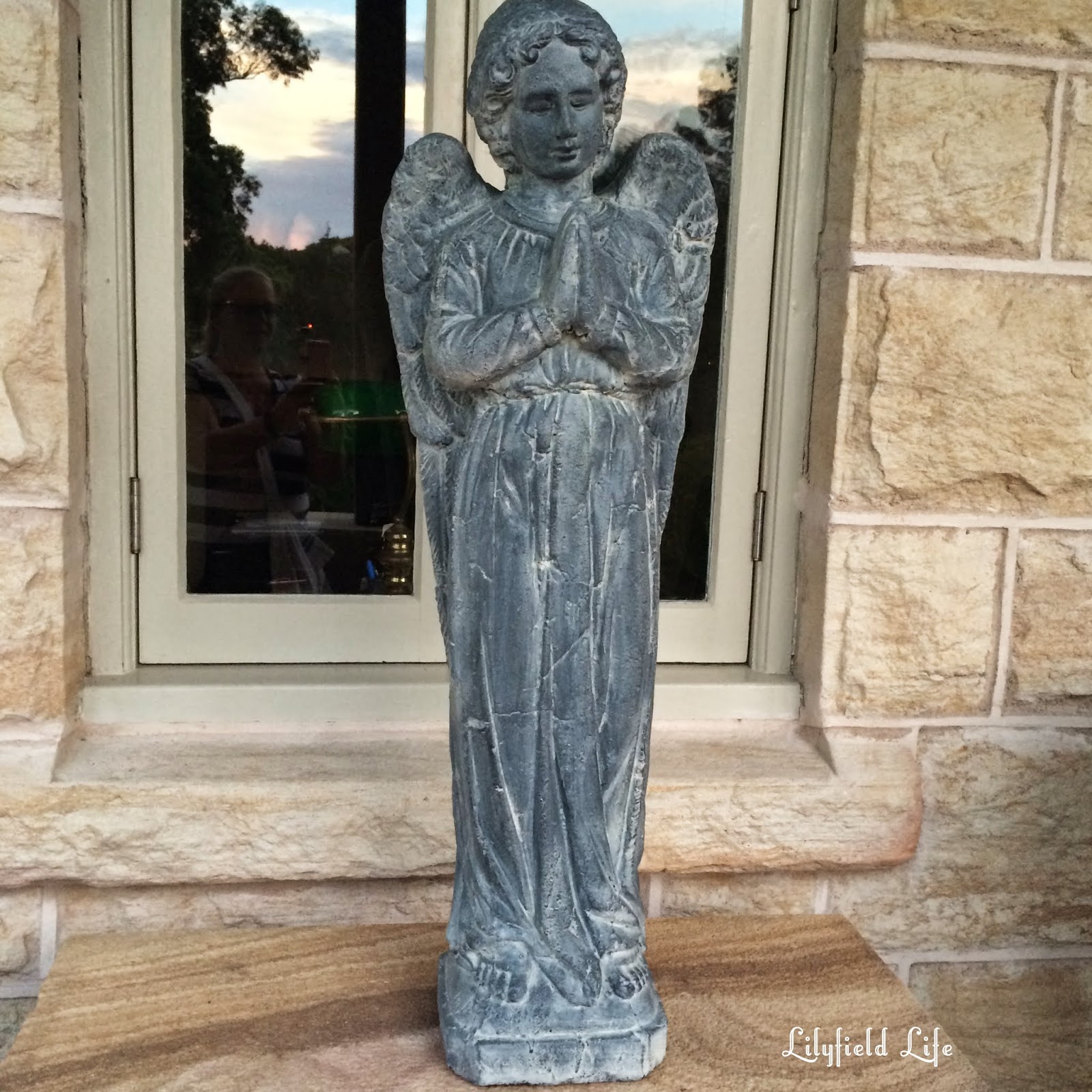 Lilyfield Life: Repairing a Broken Statue - Stunning Angel