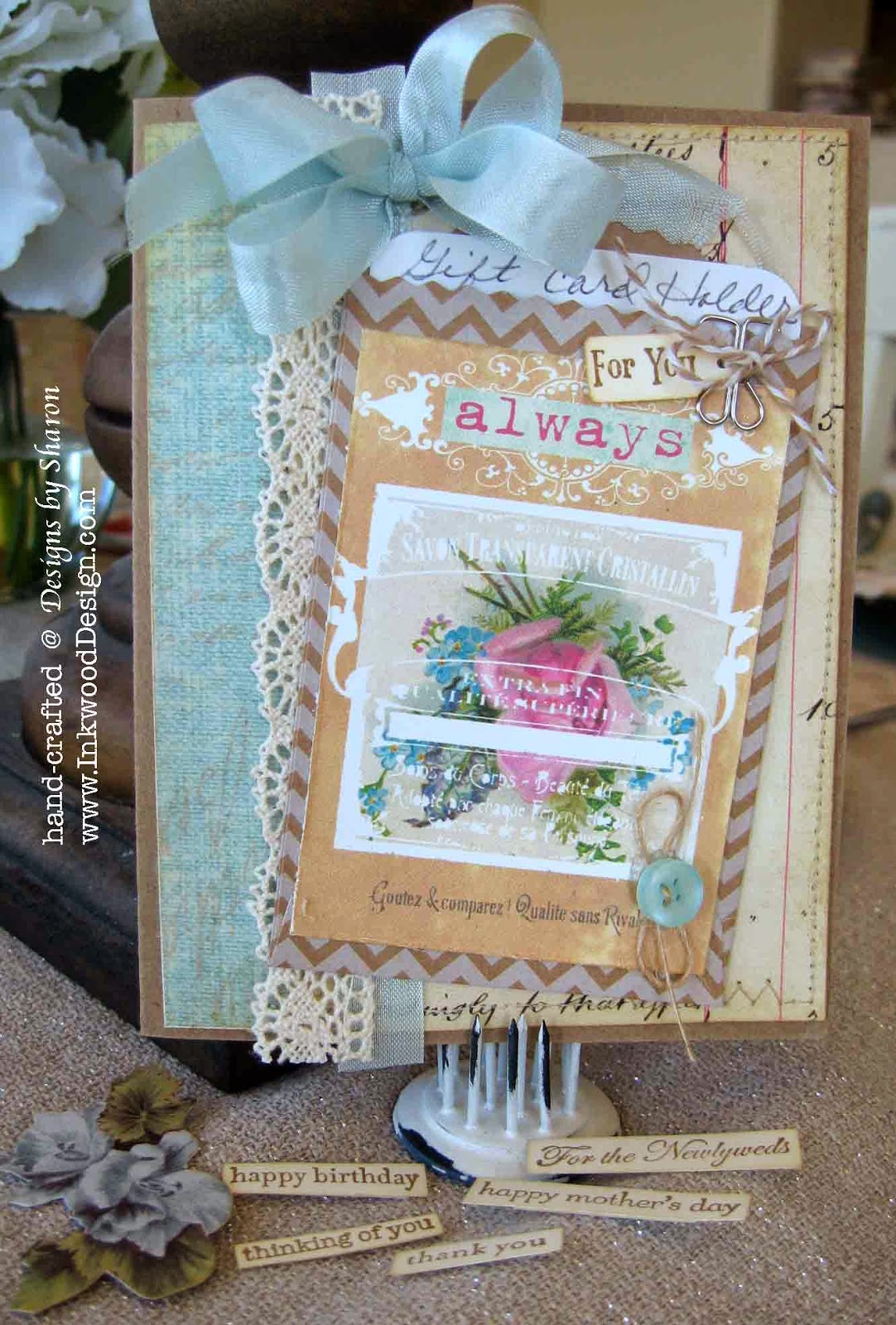 Designs by Sharon: Appreciation : Card
