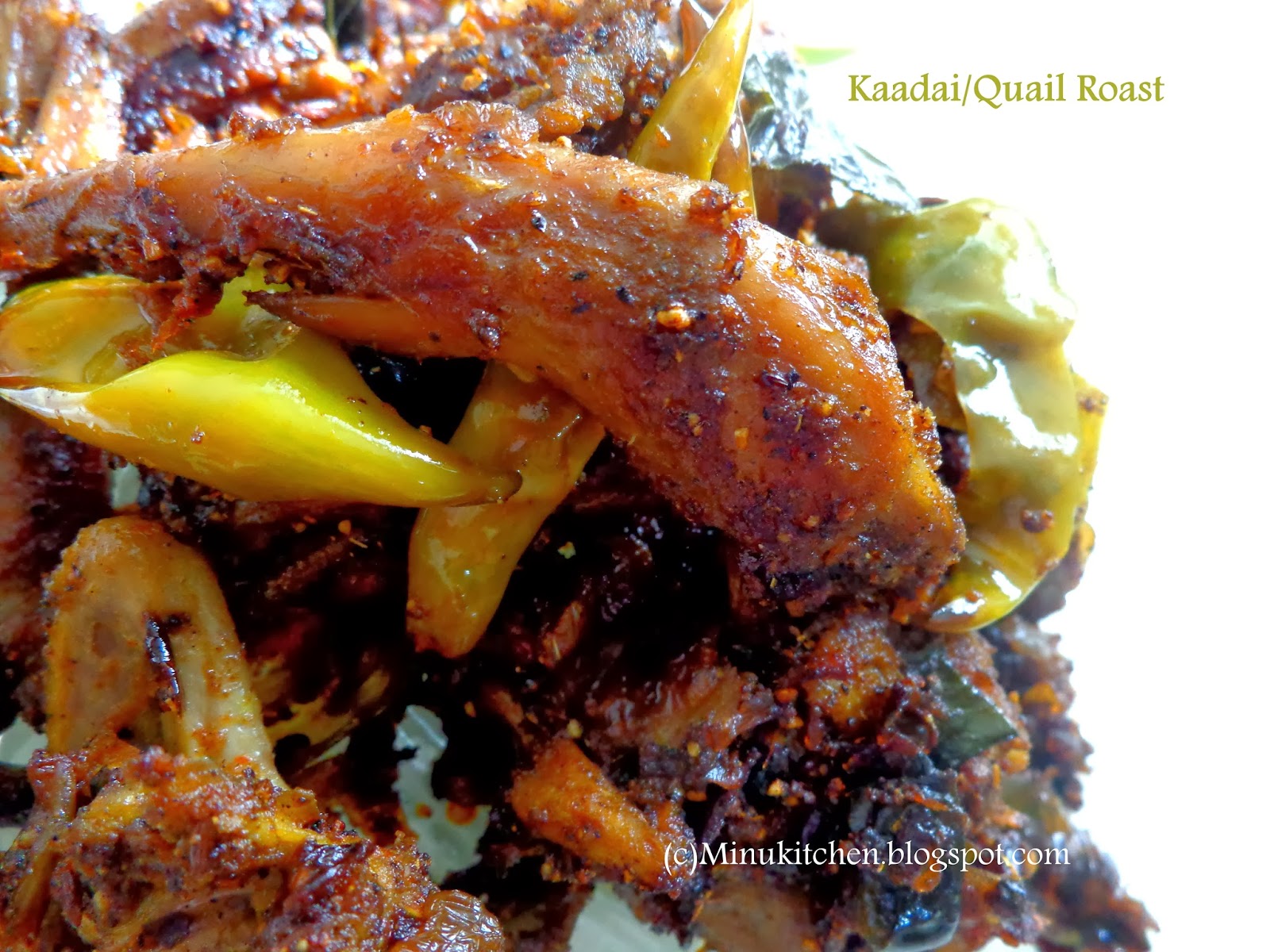 Kaadai/(Quail) Roast(Restaurant Style) ~ Minu's Kitchen