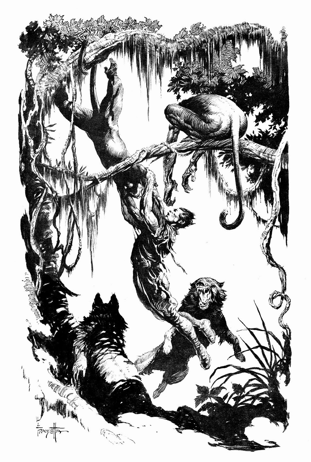 BLACK 'N' WHITE AND RED ALL OVER: POST # 64 - FRANK FRAZETTA, The ...