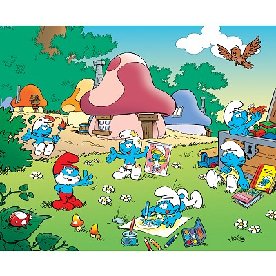 flippity floo: Monday Memories: Smurf House