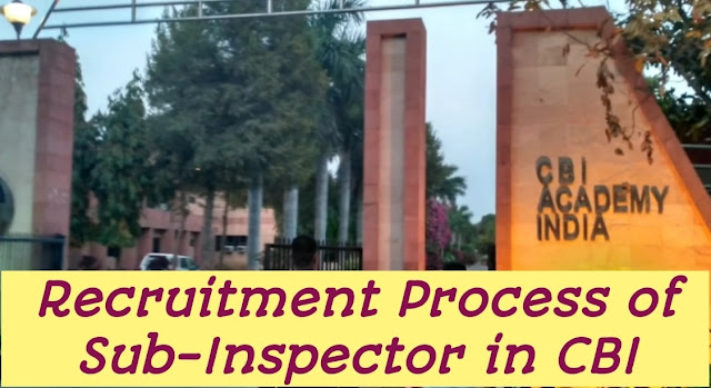 Recruitment Process of Sub-Inspector in CBI (Central Bureau of ...
