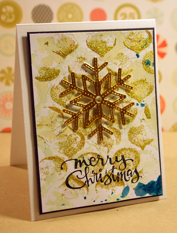 Gelli Print Christmas Cards - Tobi Crawford ink