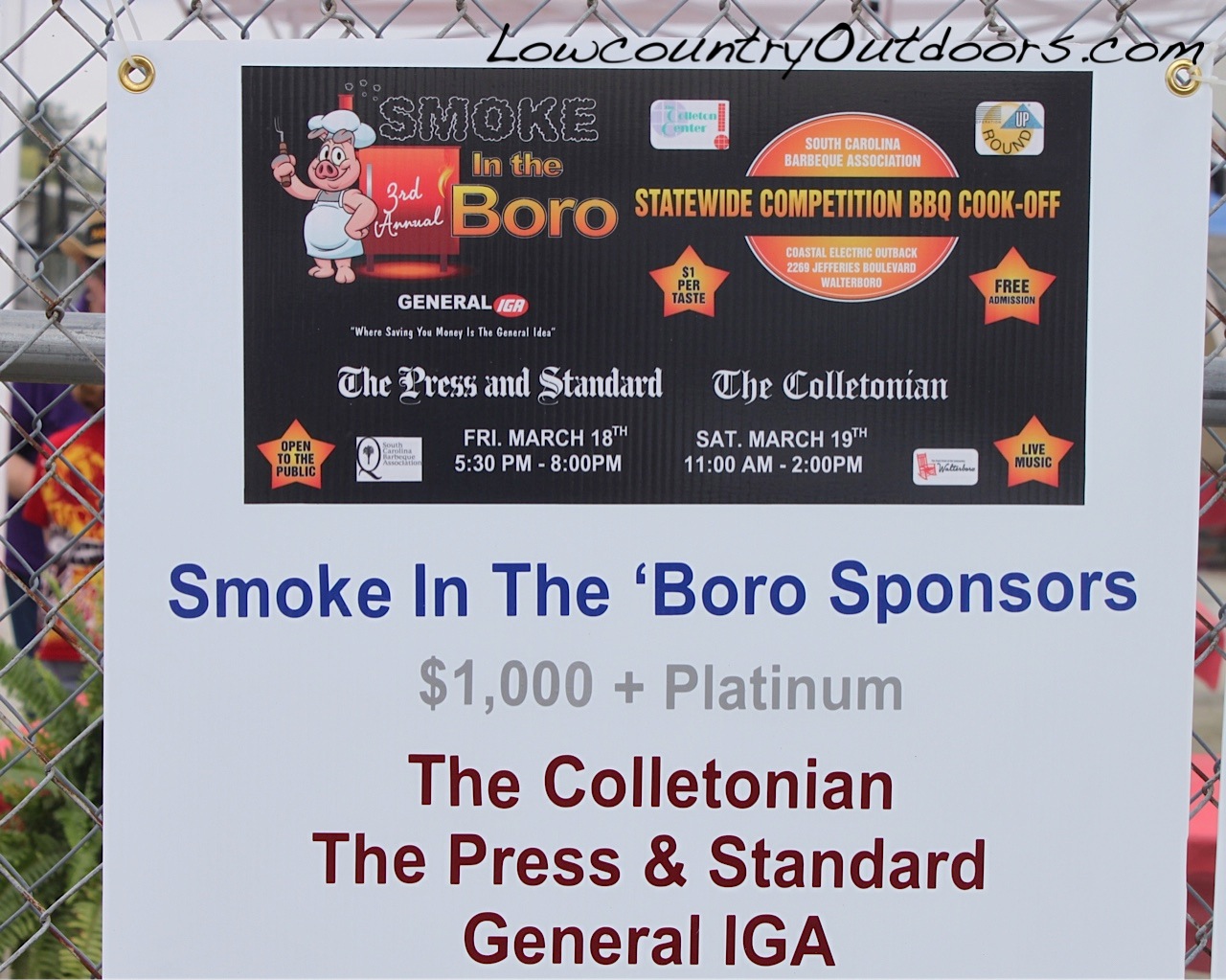Lowcountry outdoors: 2016 Smoke in the 'Boro - Barbecue Cooking Competition