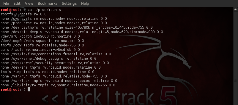 comandos basicos de BackTrack