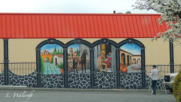 The View from Squirrel Ridge: New Mural on Mexican Restaurant