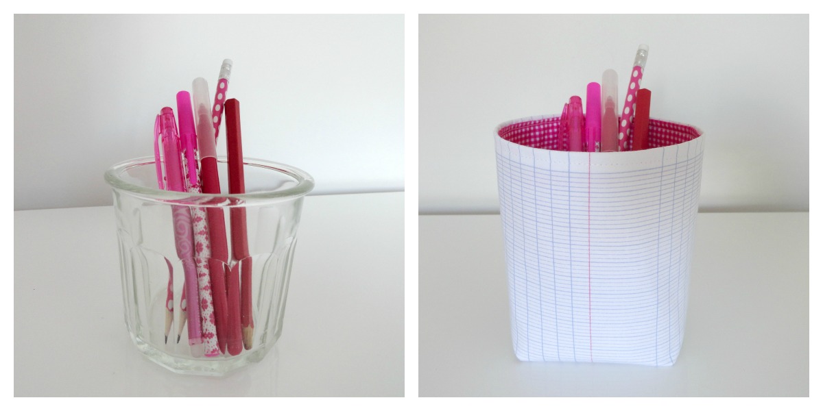 Libertylle: Avec le tissu cahier d'école de la Créabox, on peut faire...