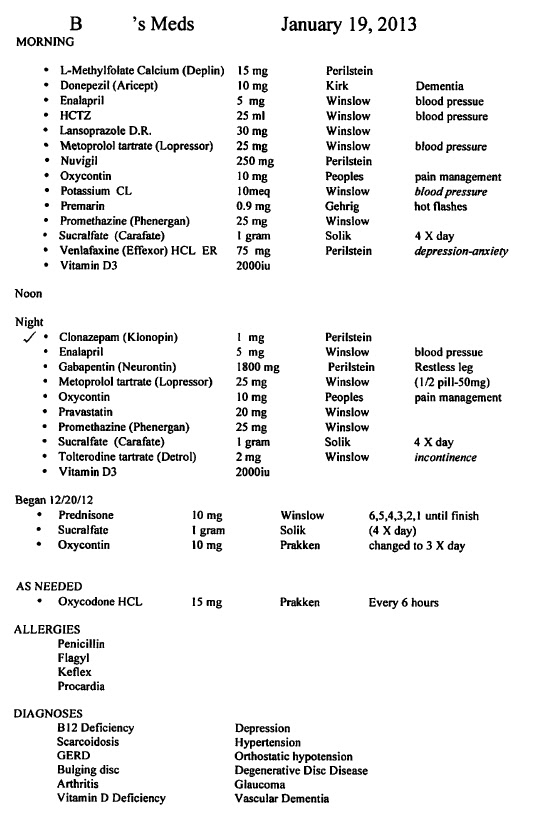 Sleep and Neurology: Why Keeping a Medication List is Vital!