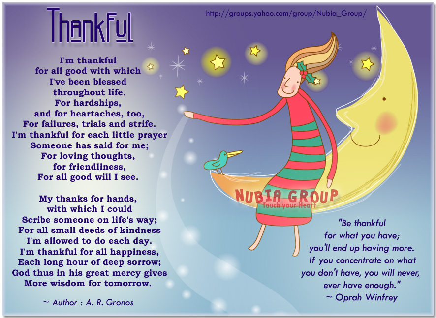 * Nubia_group Inspiration *: Thankful
