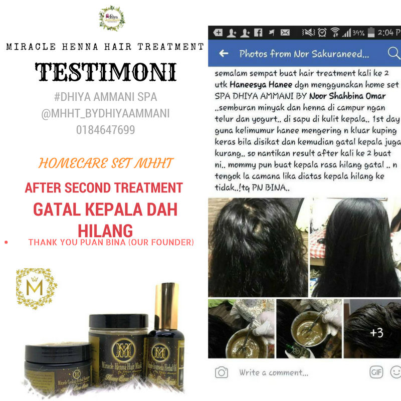 KENAPA POWER SANGAT TESTIMONI RAWATAN RAMBUT BY DHIYA AMMANI SPA NI???