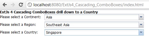 Programmers Sample Guide Extjs 4 Cascading Combobox Example Using Java