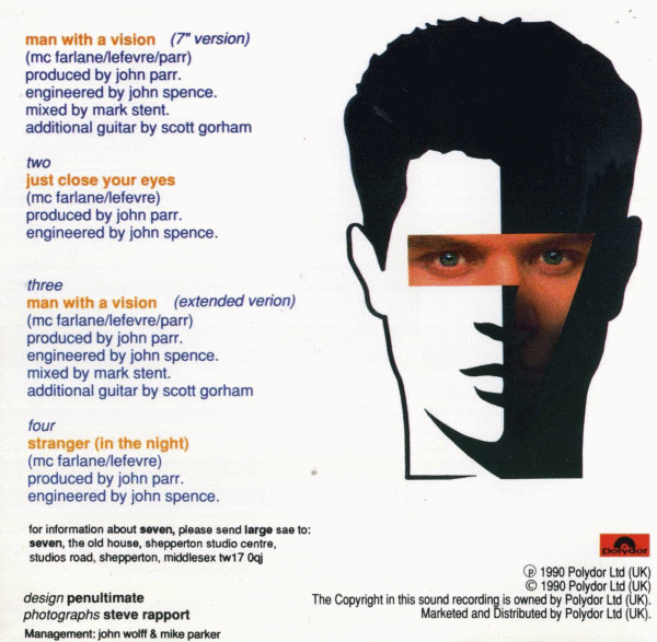 Hard Rock / AOR Heaven: SEVEN - Man With A Vision + extras (1990)