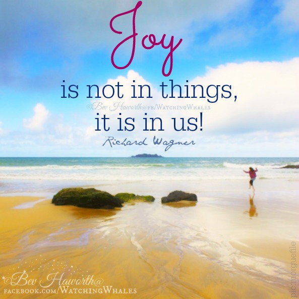 Joy Is Not In Things, It Is In Us. - Quotes