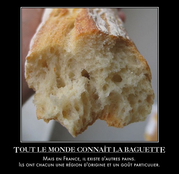 Autour de la gastronomie: En France il y a beaucoup de pains différents
