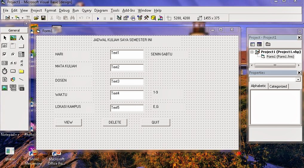 Akademisi Kampus: program sederhana visual basic 6.0