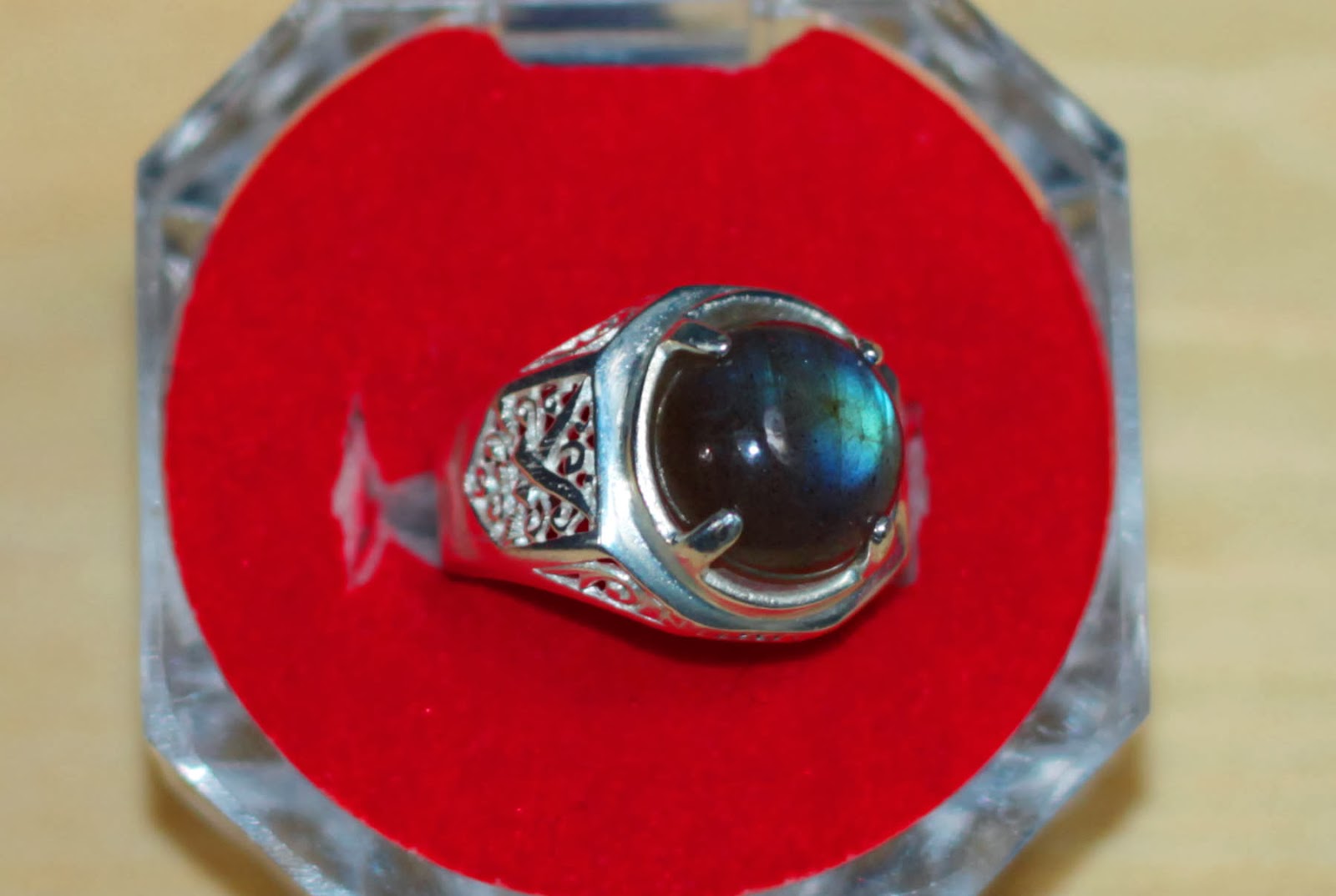 jual beli segala rupa: Batu Cincin Labradorite feldspar Ceylon 100% ...