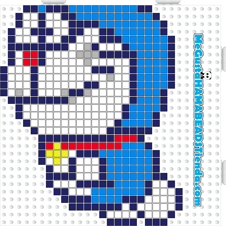 MeGustaHAMABEADS.com: Hama Beads Doraemon v2