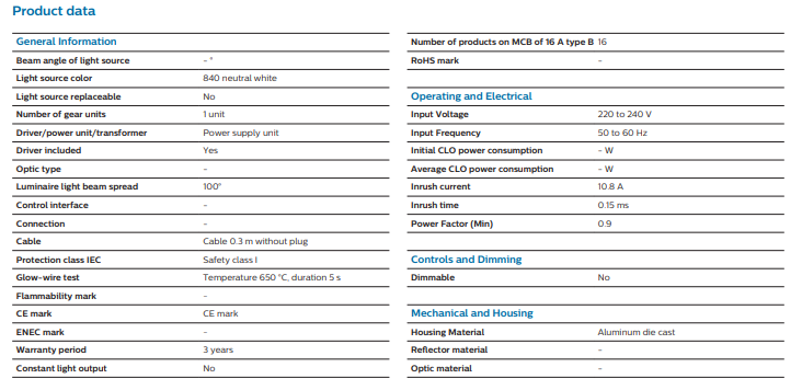 PHILIPS - SmartBright Highbay G3 BY239P LED150/NW PSU | DISTRIBUTOR ...