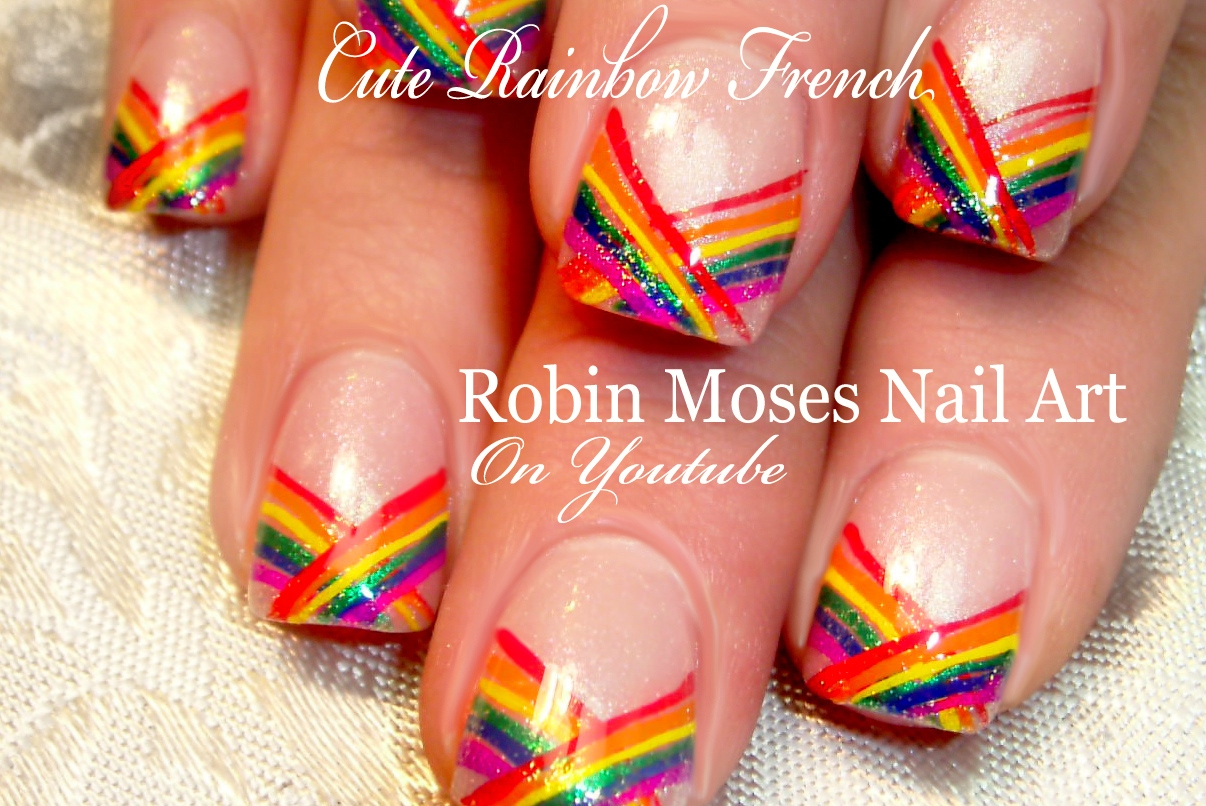 Nail Art by Robin Moses: Easy Matte Rainbow Nails "rainbow nails ...