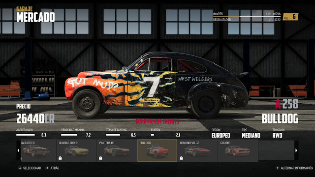 7GTR - Galaxys Team Racing: Test Wreckfest (PC)