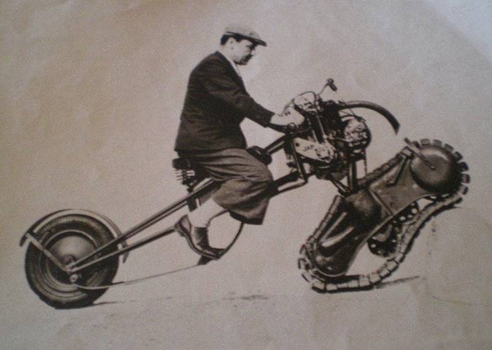 Chingum — Discover Curiosities: 1937 French Military Tracked Motorcycle ...