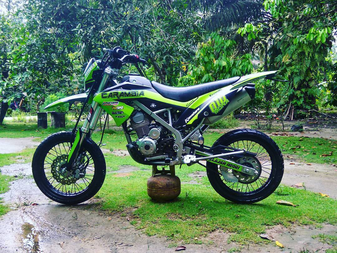 80 Foto Modifikasi Motor Trail Kawasaki KLX 150 Supermoto