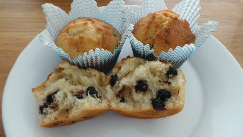 Dried-Blueberry Muffins - Geoff's Baking Blog