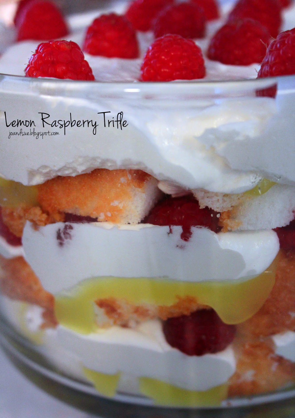 Jo and Sue: Lemon Raspberry Trifle