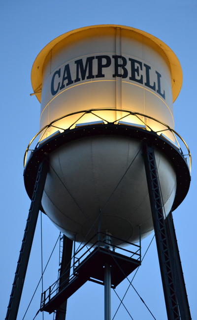 Downtown Campbell Blog: New Campbell Water Tower Website