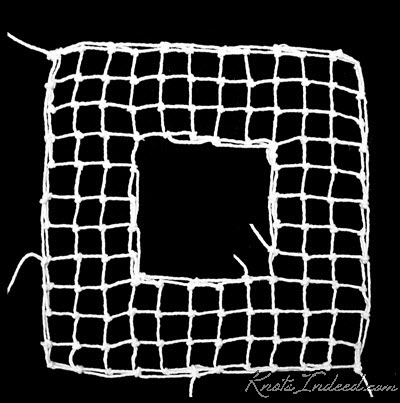 Knots Indeed: A Square Frame of Square-mesh Netting - Outer Edge is 11 ...
