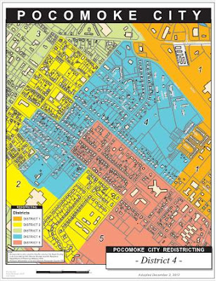The Pocomoke Public Eye: Pocomoke City Elections ~ New District Maps