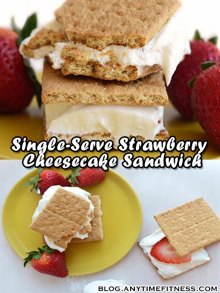Yummy Kitchen: Single-Serve Strawberry Cheesecake Sandwich